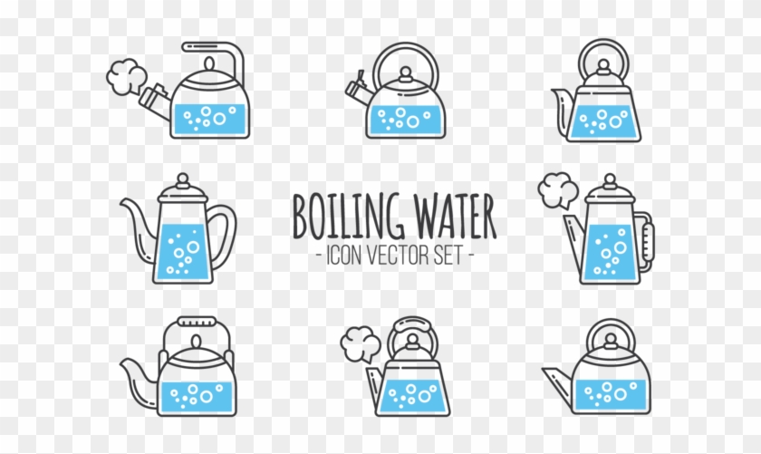 Boiling Water Icons Vector - Icon Boil Water, HD Png Download - 700x490 ...