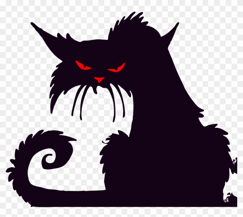 Creepy Clipart Public Domain - Creepy Black Cat Clipart, HD Png ...