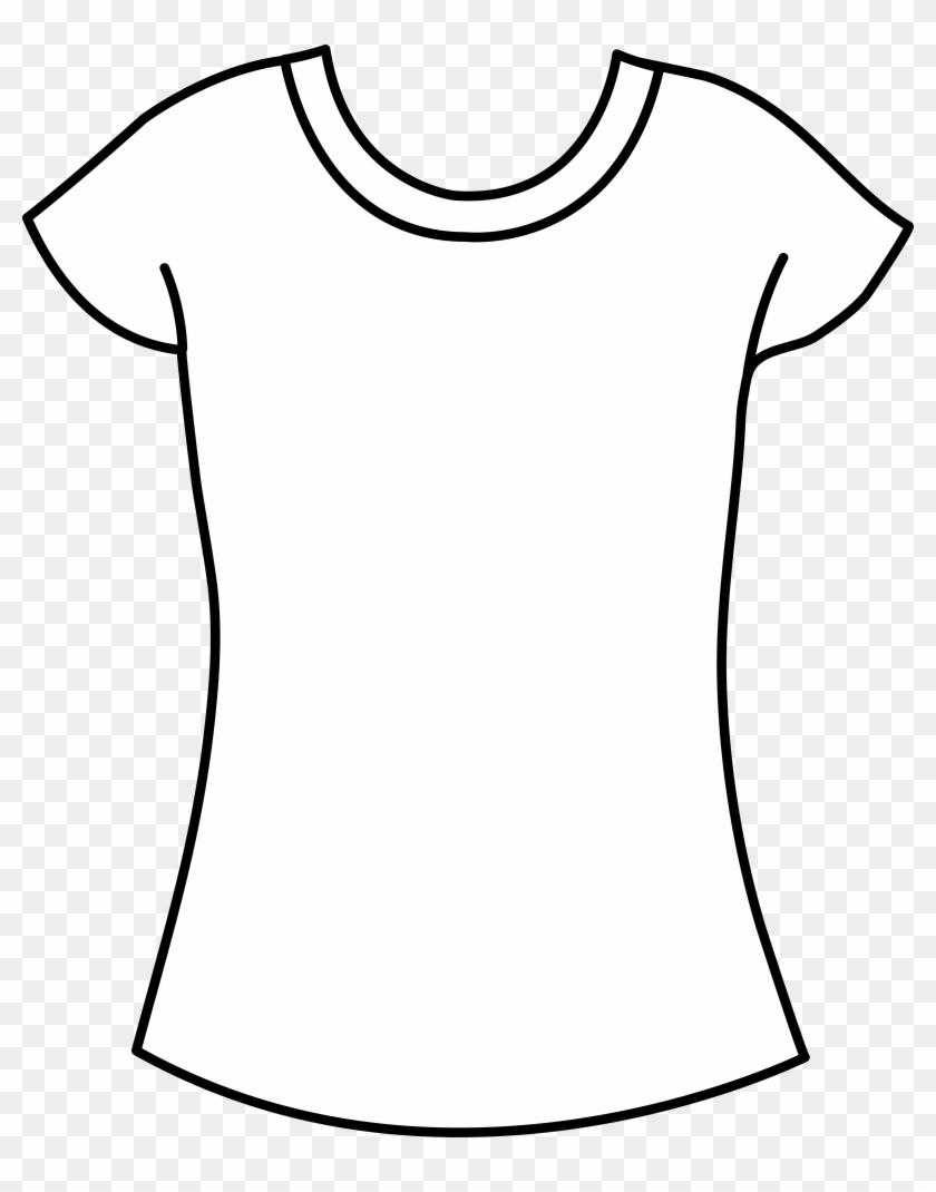 Blank T Shirt Outline Template