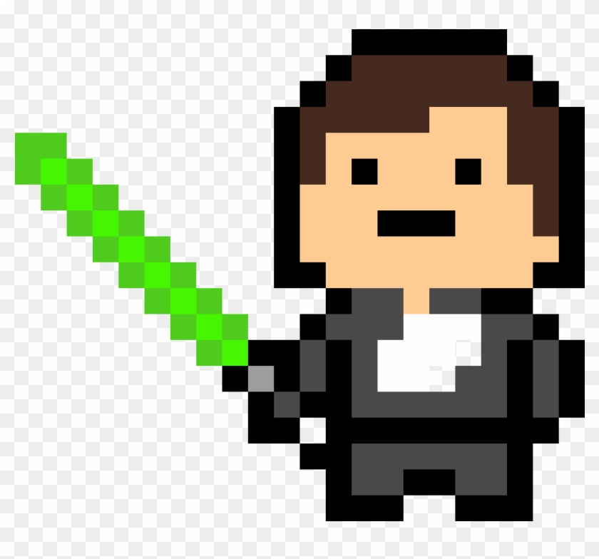 Luke Skywalker - Pixel Art Soldier Tf2, HD Png Download - 1184x1184 ...