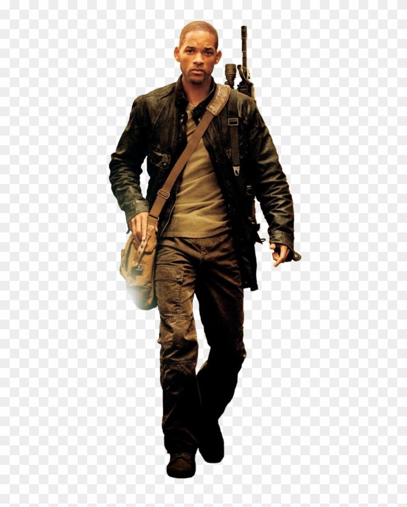 Will Smith - Robert Neville I Am Legend, HD Png Download - 465x1023 ...