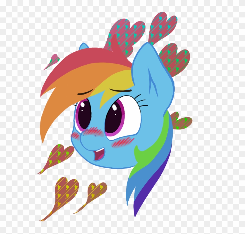 Rainbow Dash Blushing