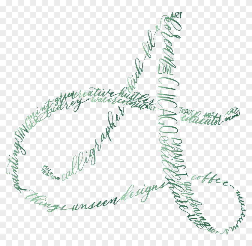 Modern Calligraphy Silhouette - Calligraphy, HD Png Download ...