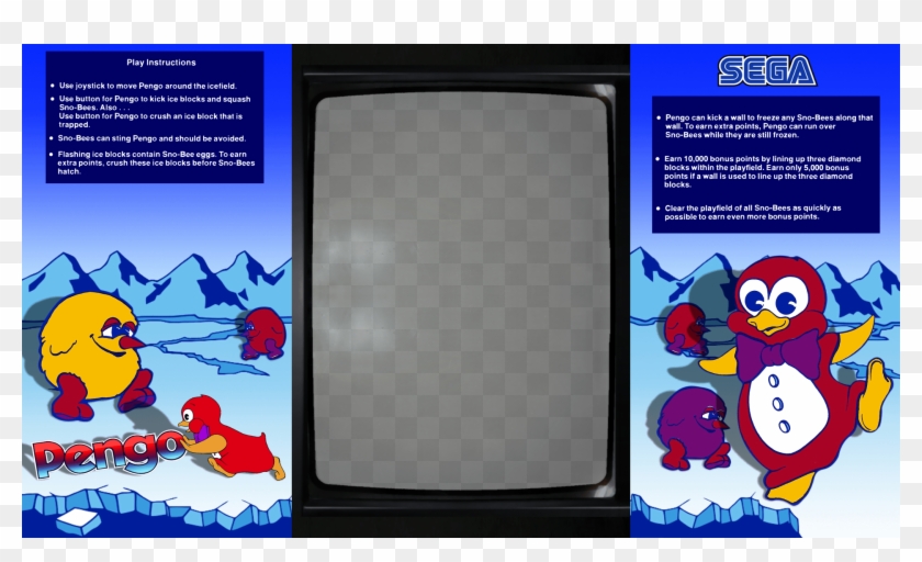 Mame Bezels 152 Files - Pengo, HD Png Download - 1920x1080(#3762724 ...