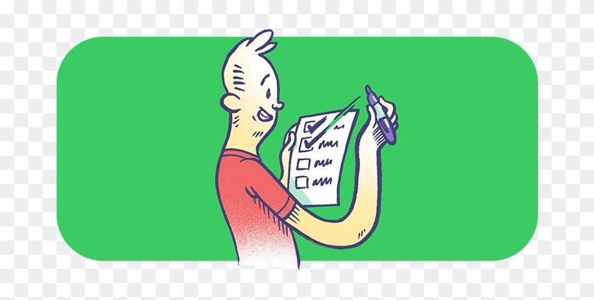 Checking Off Your To-do List - Cartoon, HD Png Download - 800x435 ...