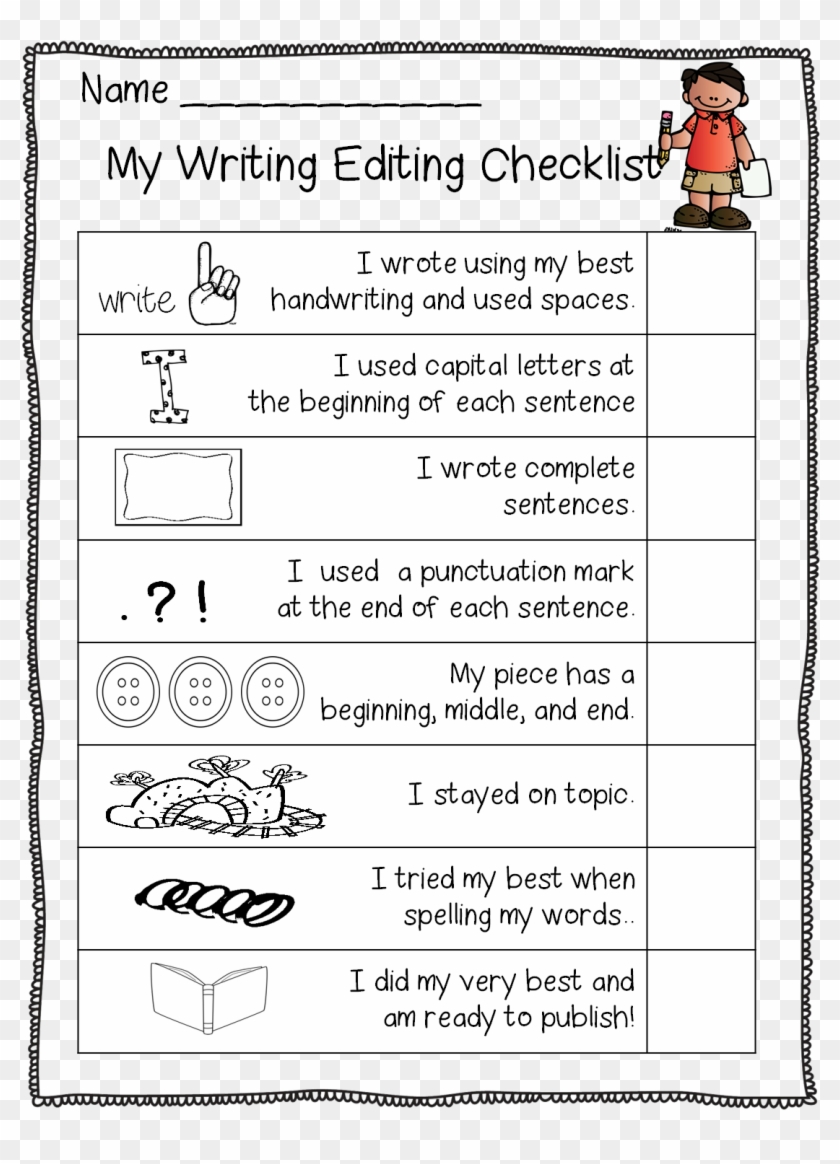 This Is Part Of The Free Editing - My Writing Editing Checklist, HD Png ...
