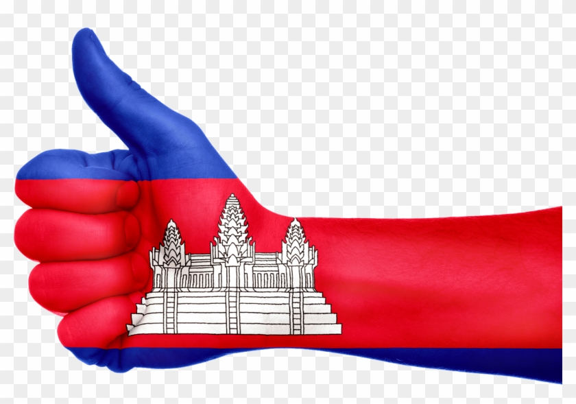 Cambodia Flag Hand National Png Image - Cambodia Flag Hand, Transparent ...