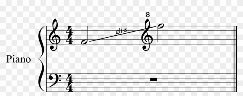 Glissando Goes Through Clef - Beethoven Symphony 1 Theme, HD Png ...