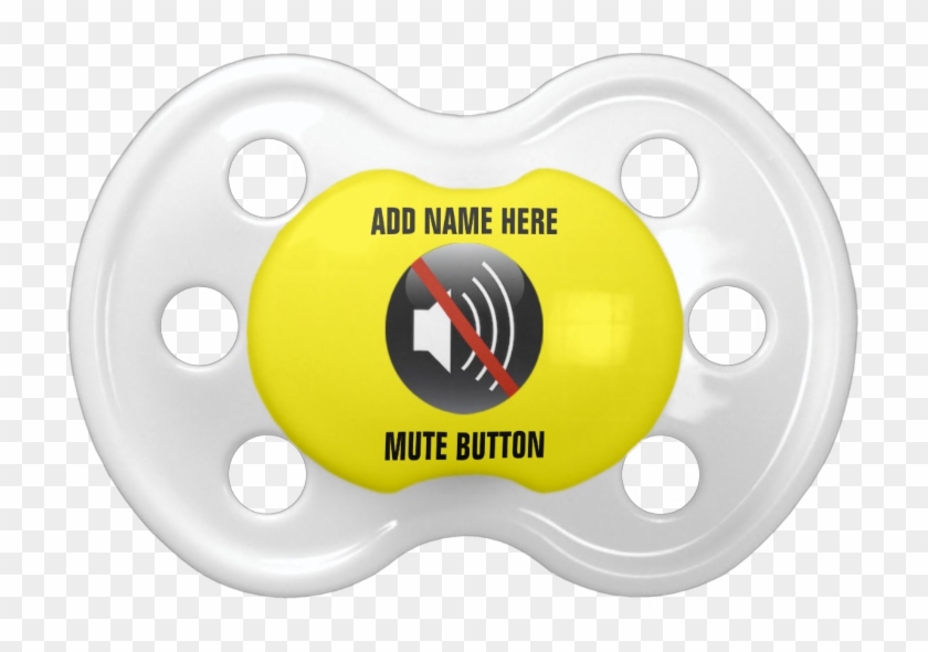 Mute Button Pacifier - Mute Symbol, HD Png Download - 812x812(#3838290 ...