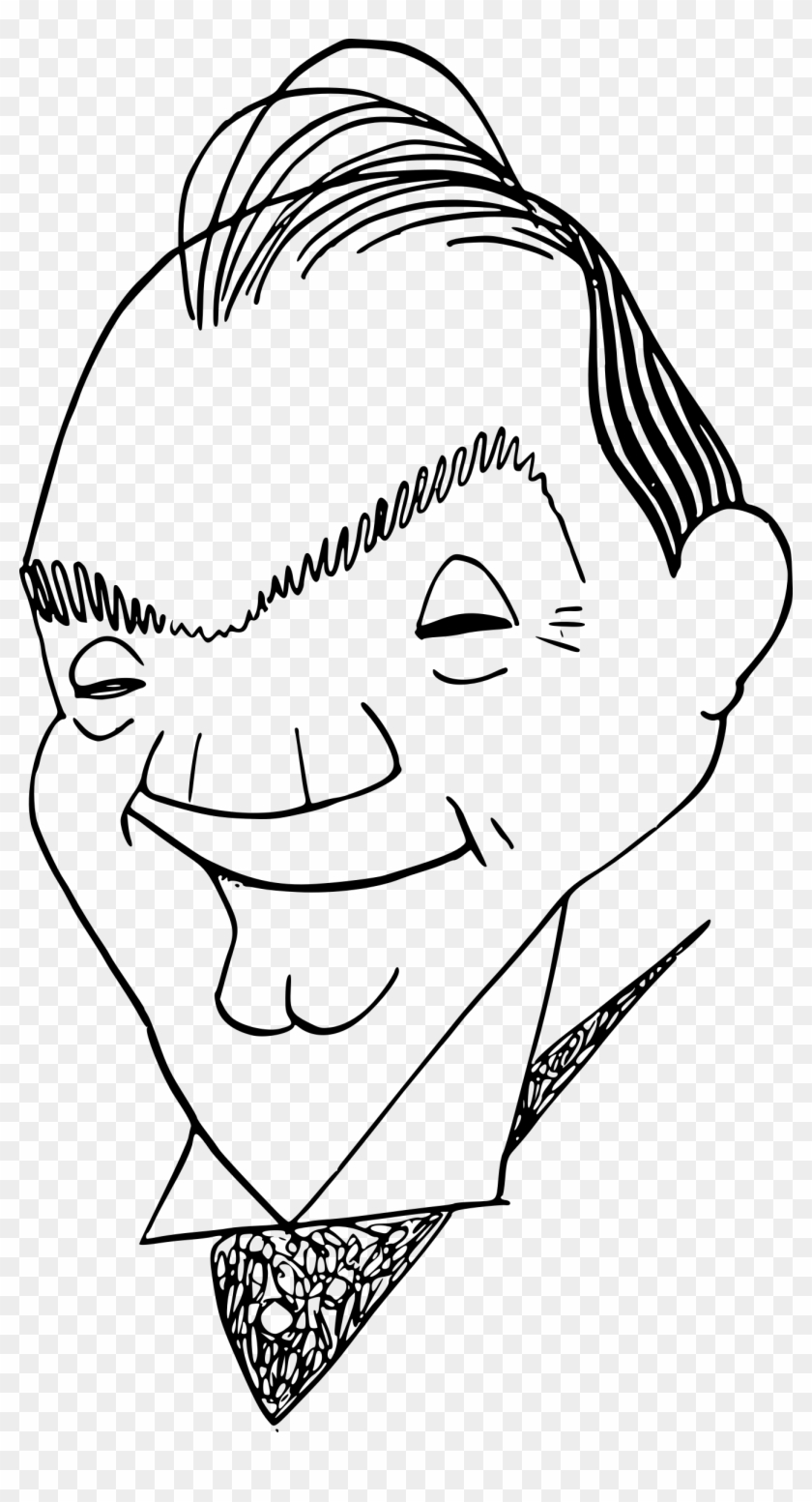 This Free Icons Png Design Of Smug Man's Face - Sketch, Transparent Png ...