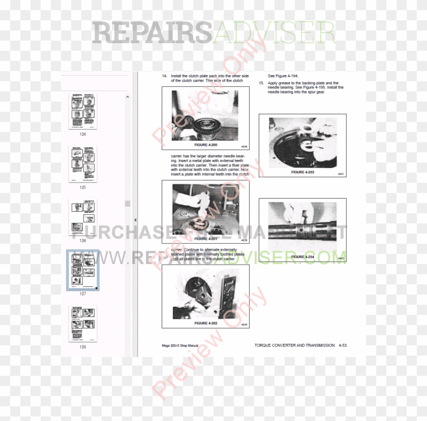 Daewoo Wheel Loader Mega 300-iii Shop Manual Pdf, Manuals - Loader, HD ...