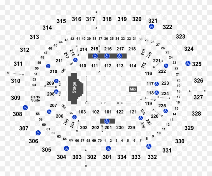 Row 224 Moda Center, HD Png Download - 1050x860(#3868790) - PngFind