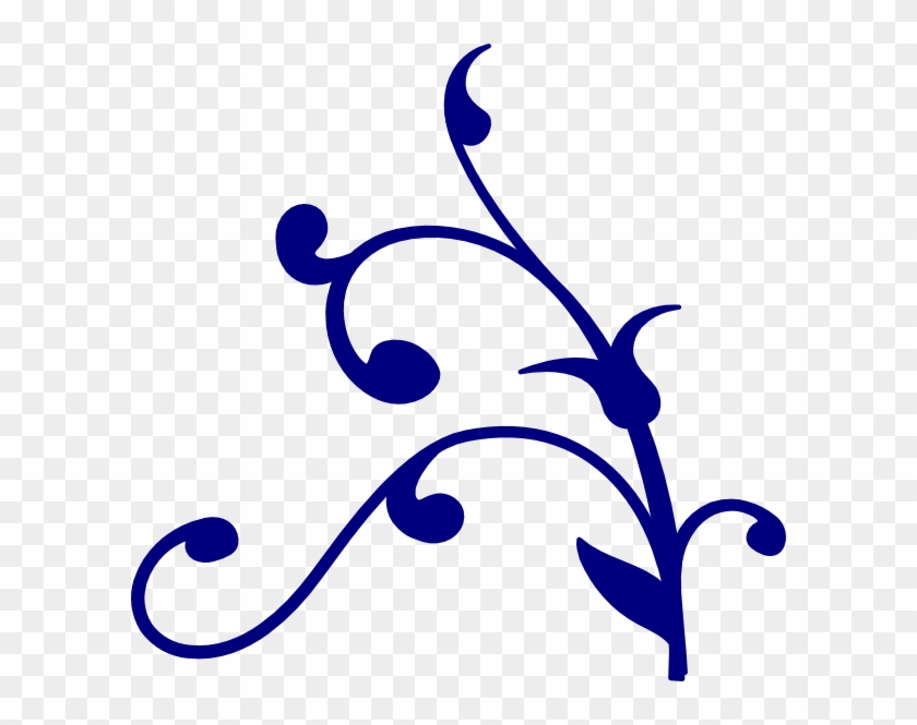 Navy Blue Flower Design, HD Png Download - 600x585(#394367) - PngFind