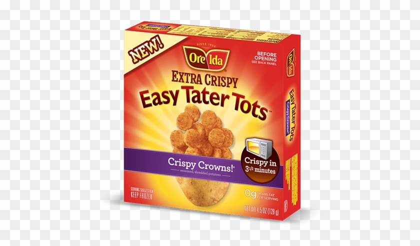 Extra Crispy Easy Tater Tots® - Microwave Ore Ida Tater Tots, HD Png ...