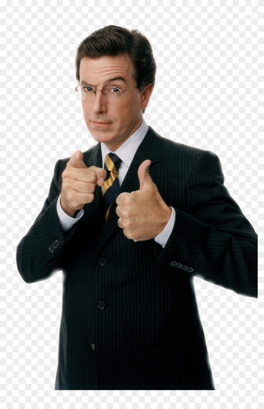 2mib, 1000x1500, Pointingcolbert - Stephen Colbert, HD Png Download ...