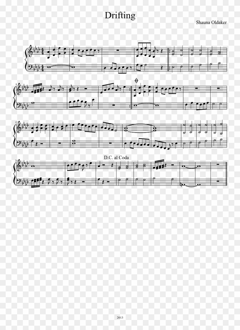 Print - Sheet Music, HD Png Download - 827x1169(#3911128) - PngFind