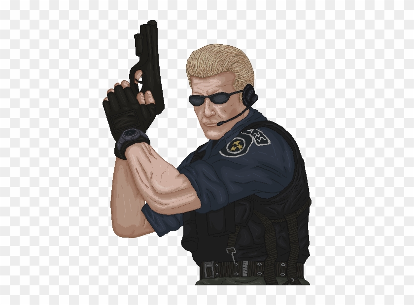 Albert Wesker - Airsoft Gun, HD Png Download - 528x596(#3938080) - PngFind