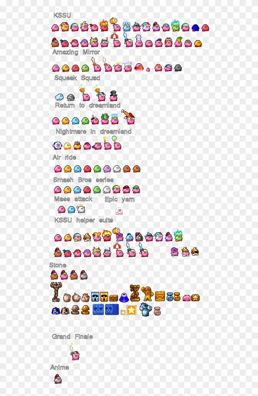 November 1st, 2012, - Kirby Super Star Ultra Kirby Sprites, HD Png ...