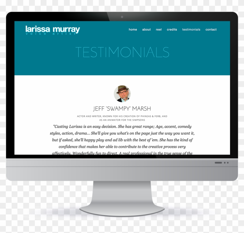 Voice Artist Larissa Murray - Computer Monitor, HD Png Download ...