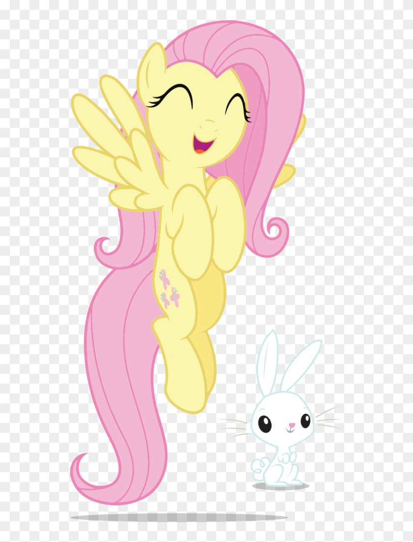 Angel Bunny, Cute, Eyes Closed, Floating, Fluttershy, - Cartoon, HD Png ...