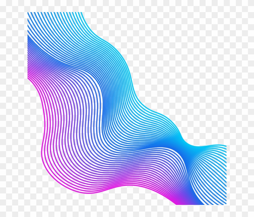 Curvy Lines Colorful Overlay Ftestickers - Karışık Png, Transparent Png ...