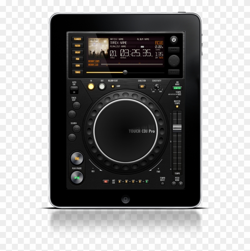 Touch Cdj Pro Dj App For Ipad - Ipad As Dj Deck, HD Png Download ...