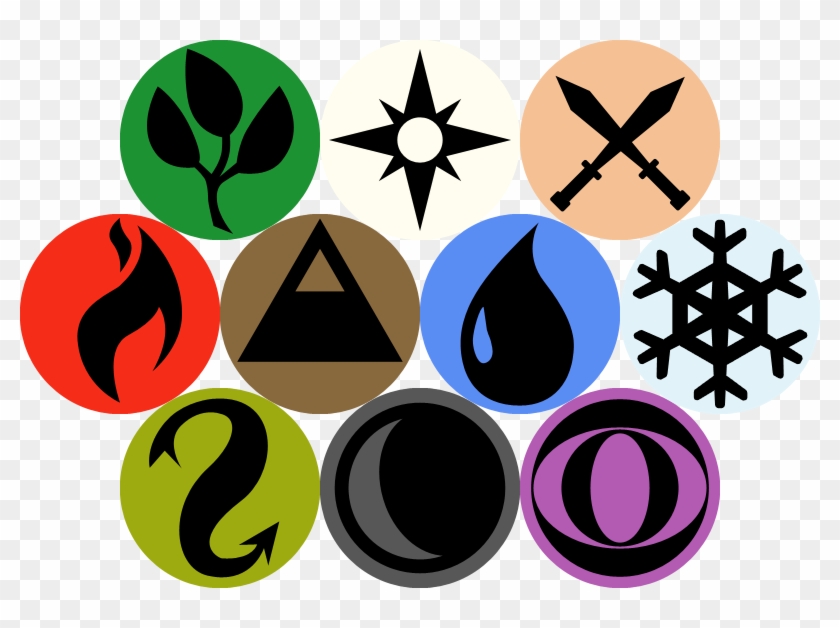 Magic The Gathering Mana Symbols Vector