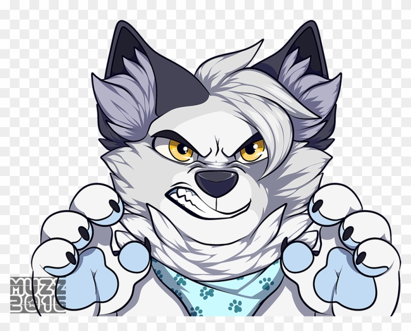 Barks And Recreation - Furry Angry Face, HD Png Download - 1100x806 ...