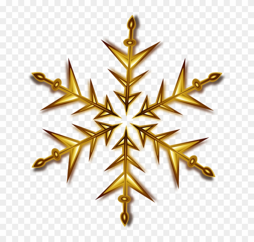 Christmas Star Vector Png - Gold Snowflake Clipart, Transparent Png ...