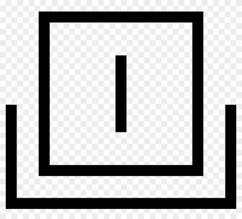 Square Interface Symbol With Vertical Line Inside On - Parallel, HD Png ...
