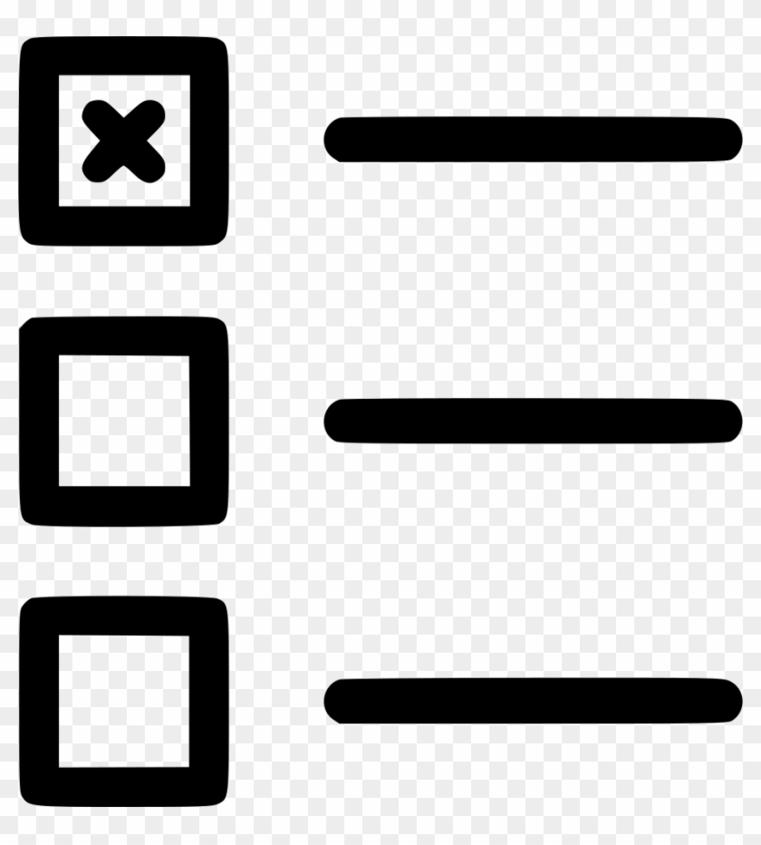 Bullets List Checkbox Comments - Checkbox List Icon, HD Png Download ...