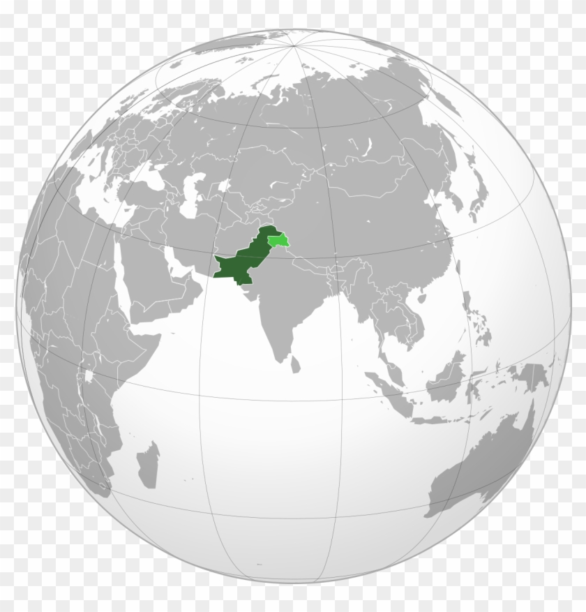 Pakistan Map On Globe, HD Png Download - 1200x1200(#408910) - PngFind