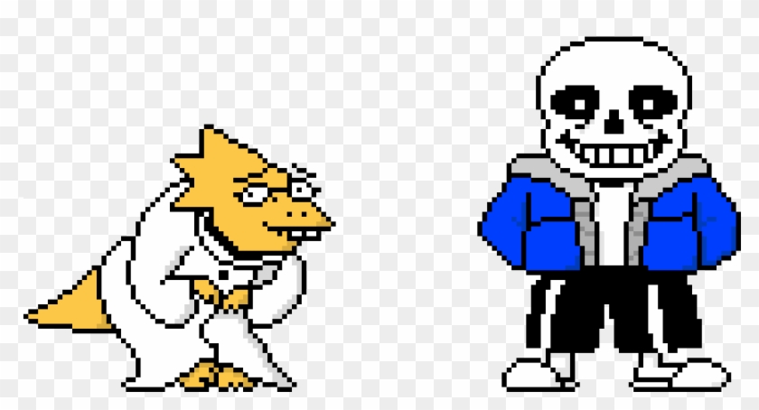 Alphys - Sans Undertale Colored Sprite, HD Png Download - 2020x1130 ...