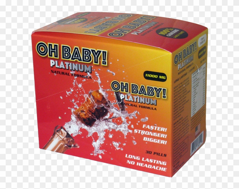 Oh Baby Platinum Male Enhancement 30 Pills - Carton, HD Png Download ...