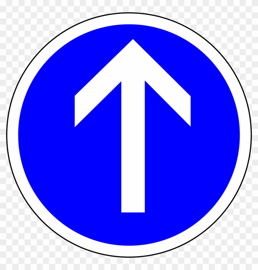 Traffic Sign,straight Sign,road - Go Straight, HD Png Download ...