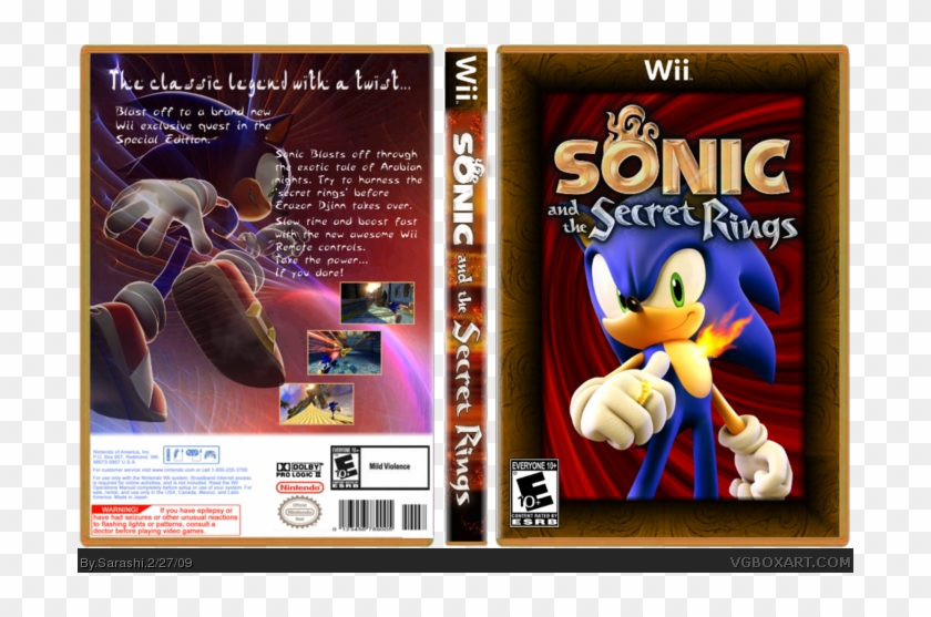 Sonic And The Secret Rings Box Art Cover - Sonic And The Secret Rings ...