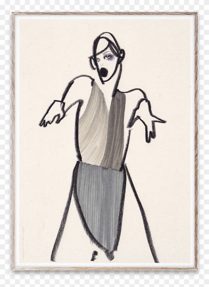 Drawing Capes Movement - Paper Collective Dancer, HD Png Download ...