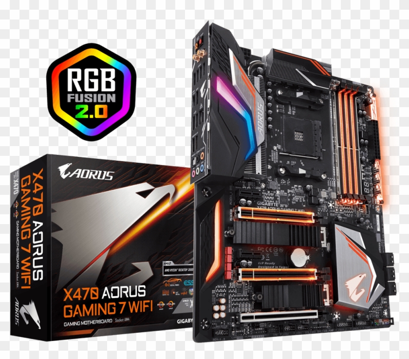 Gigabyte X470 Aorus Gaming 7 Wifi Am4 Amd Promontory, HD Png Download ...
