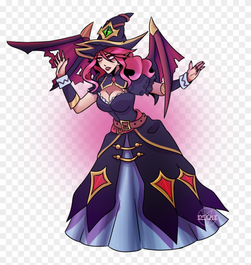 League Of Fanarts On Twitter - Lol Witch Morgana, HD Png Download ...