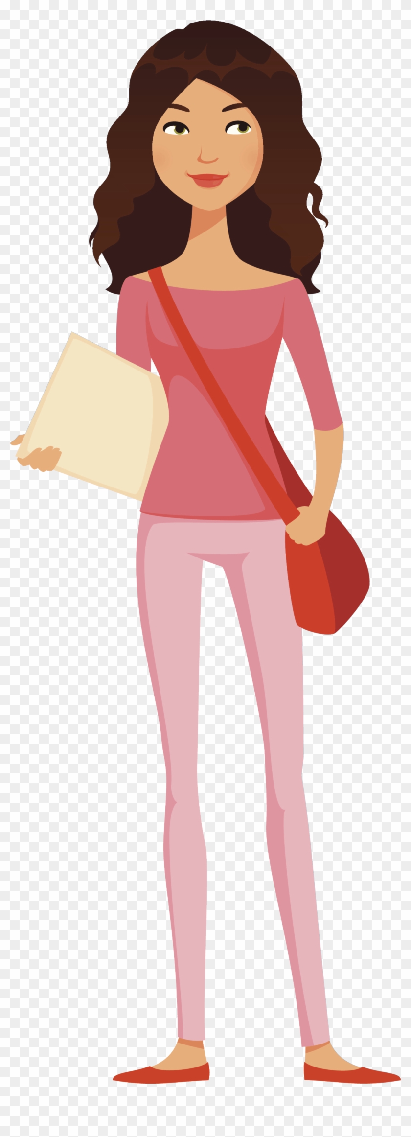 Clipart Teenage Girl