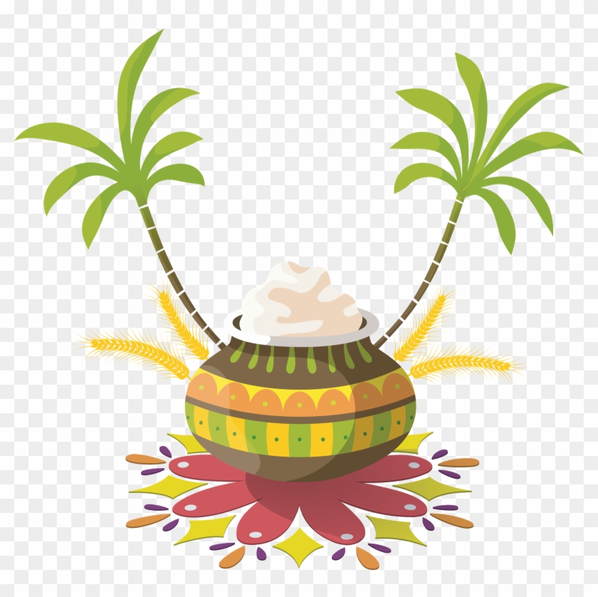 Pongal Pot Png - Happy Pongal 2019 Gif, Transparent Png - 1600x1521 ...
