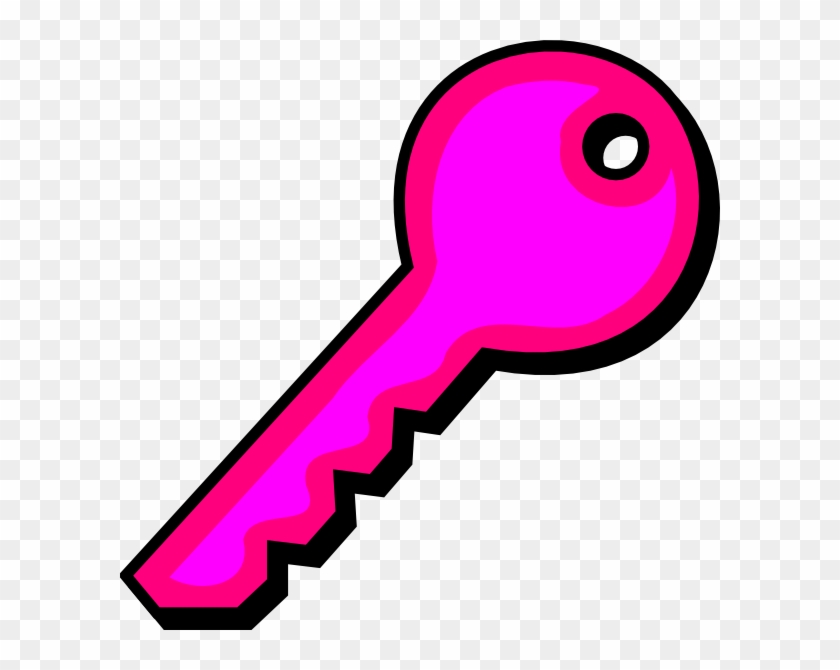 Key Clip Art At Clker Com Vector - Pink Key Clipart, HD Png Download ...