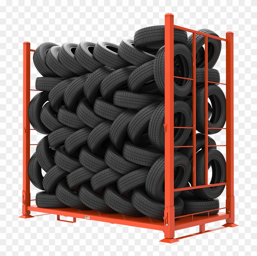 Folding Tyre Pallet For Car, Bus And Truck Tyres - Gym, HD Png Download ...
