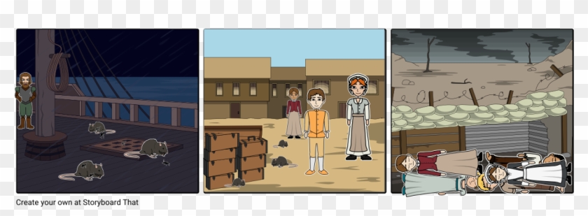 The Bubonic Plague - Cartoon, HD Png Download - 1164x385(#4113131 ...