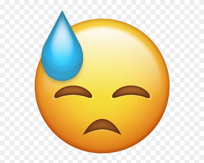 Face With Cold Sweat Emoji, HD Png Download - 557x600(#4122148) - PngFind