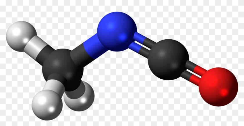 Methyl Isocyanate 3d Ball - Acetic Acid Ball And Stick Model, HD Png ...