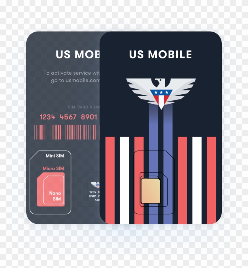 Super Lte Sim Card Universal - Us Mobile Sim Card, HD Png Download ...