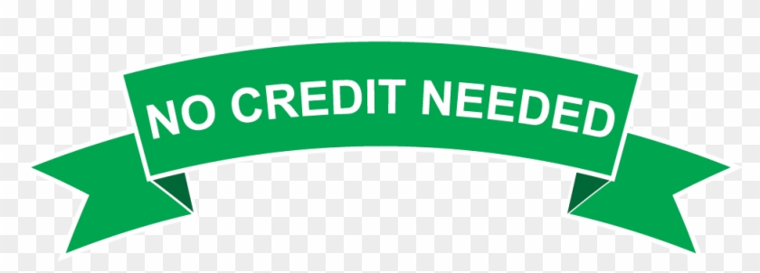 No Credit Needed Horizontal, HD Png Download - 1000x332(#4154361) - PngFind