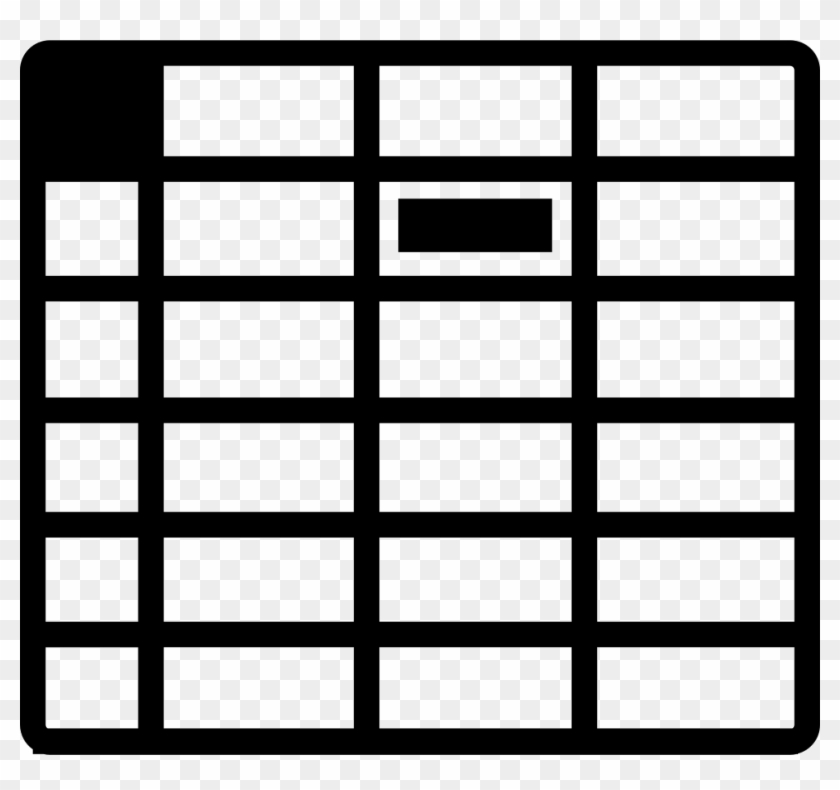 Png File - Spreadsheet Icon Svg, Transparent Png - 980x876(#4156557 ...