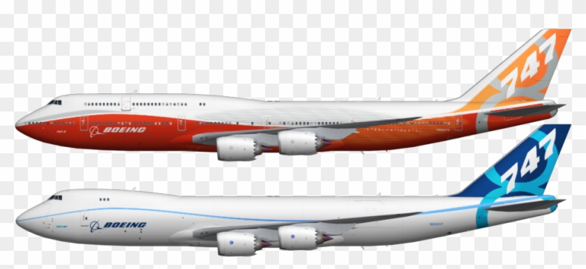 Boeing 747-8 - 747 A380, HD Png Download - 992x434(#4157917) - PngFind